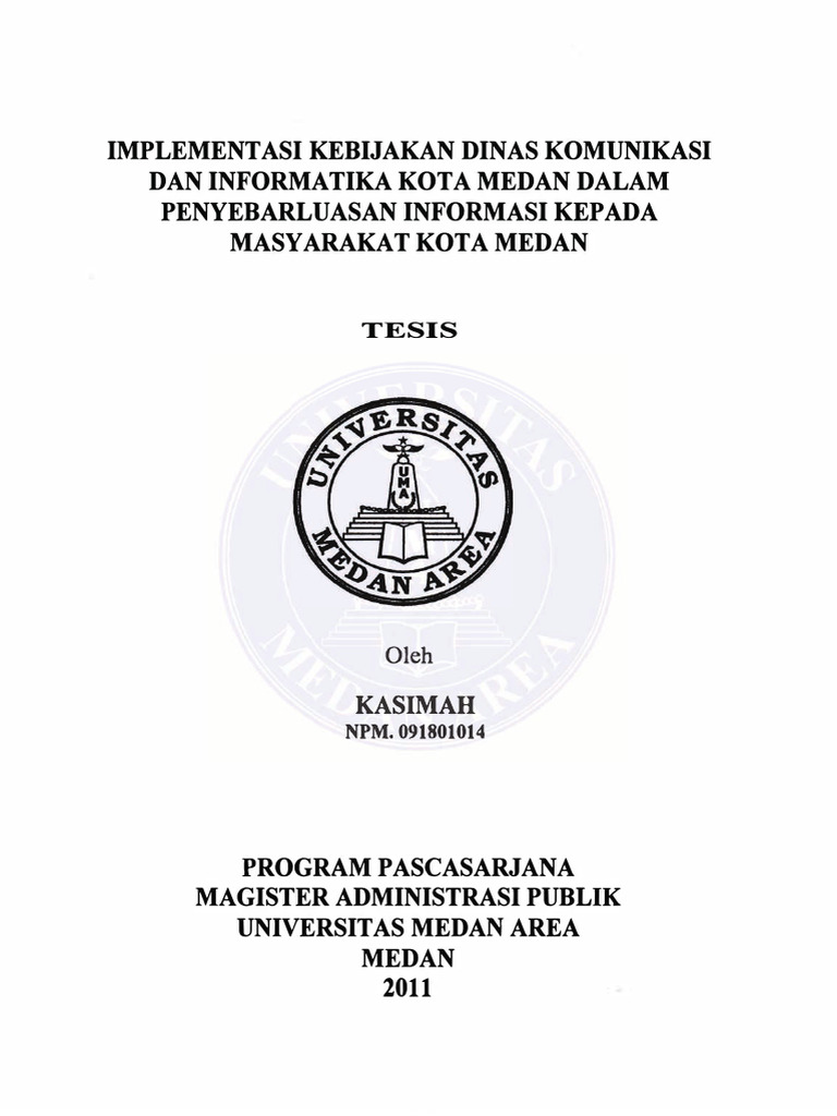 Contoh Tesis Kadis | PDF