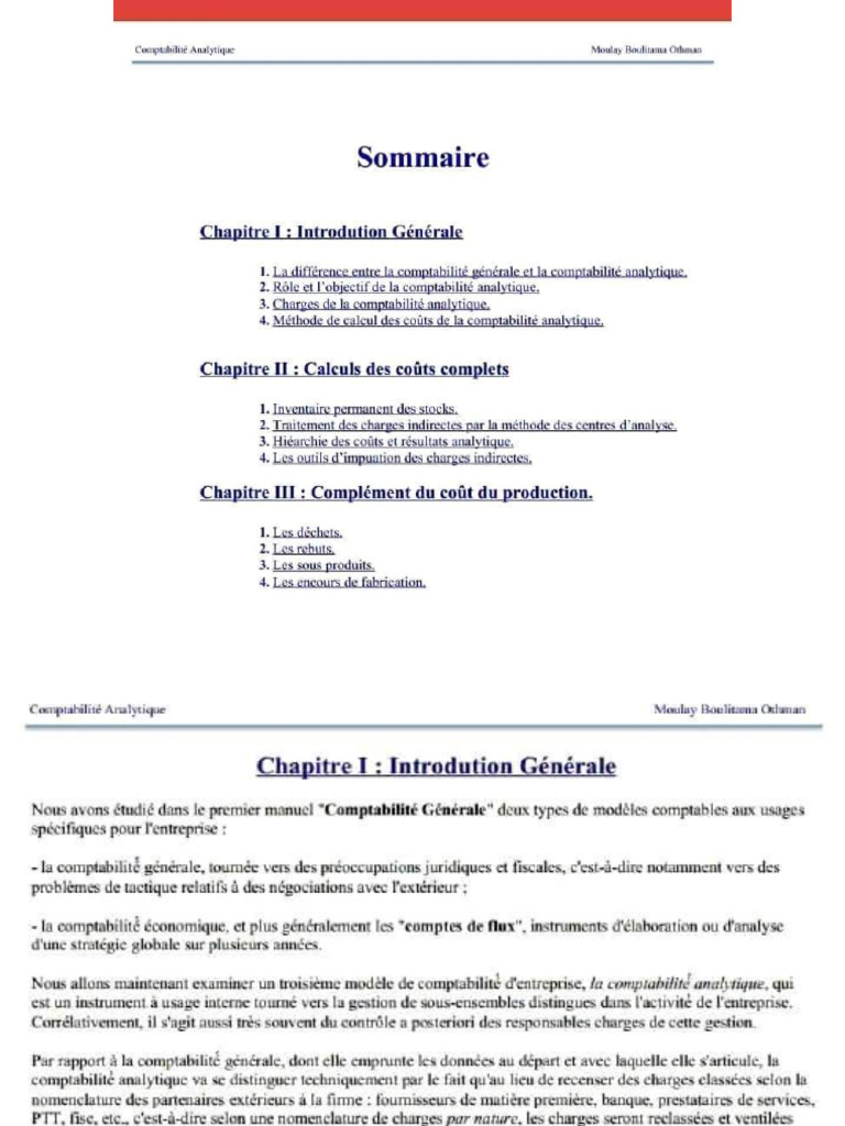 Comptabilité Analytique (résumé).pdf | PDF