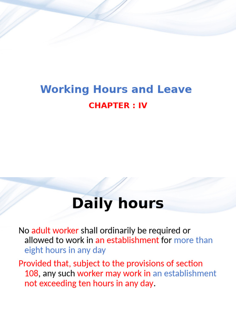 Chapter-04(IR) | PDF | Overtime | Labor