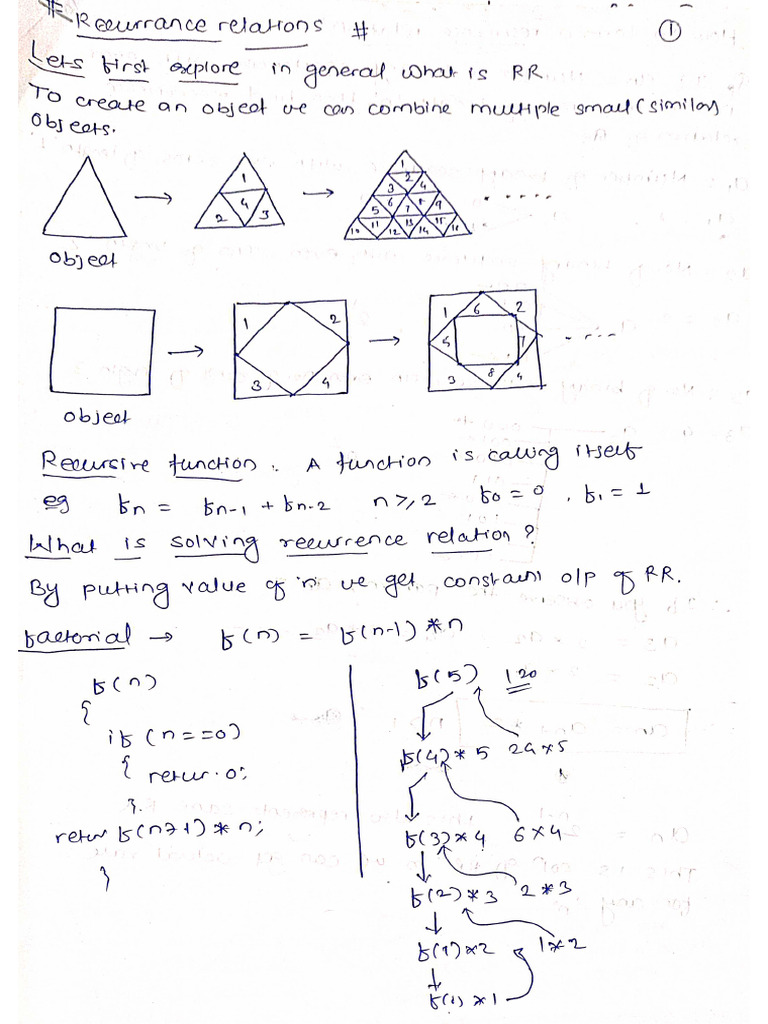 Dmgt Recurrence Relation Pdf