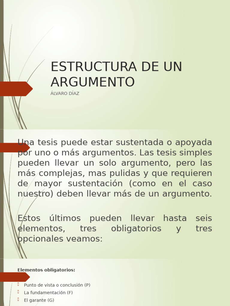 Estructura de Un Argumento | PDF | Argumento