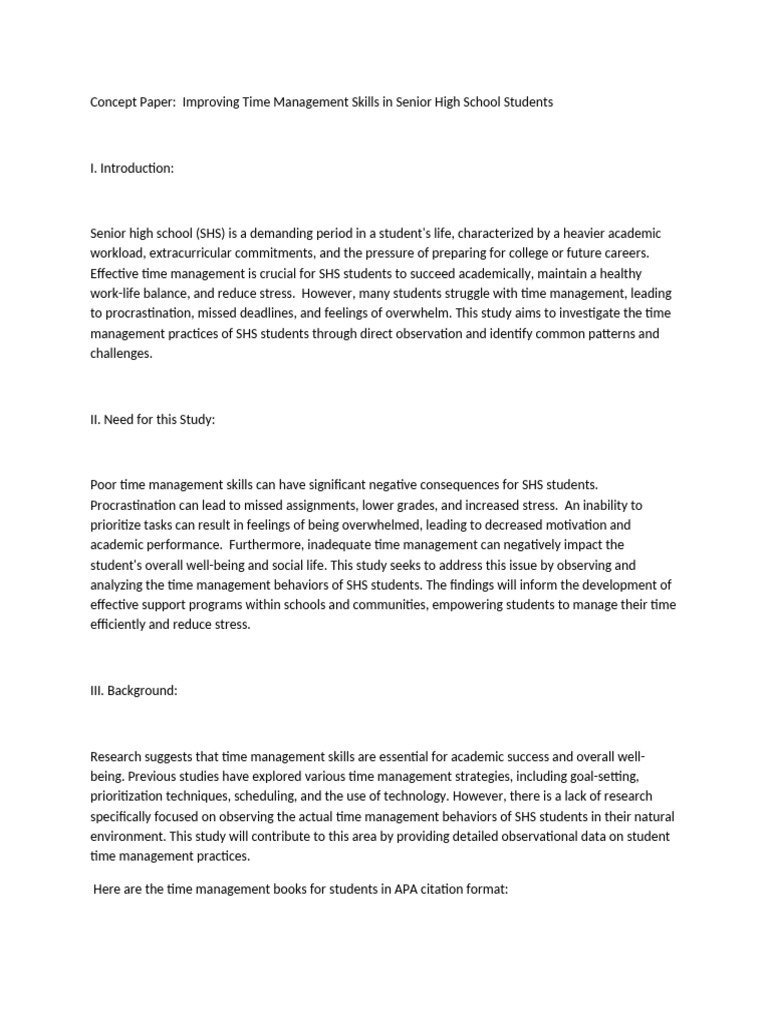 Concept Paper - WPS Office | PDF | Time Management | Professional Skills