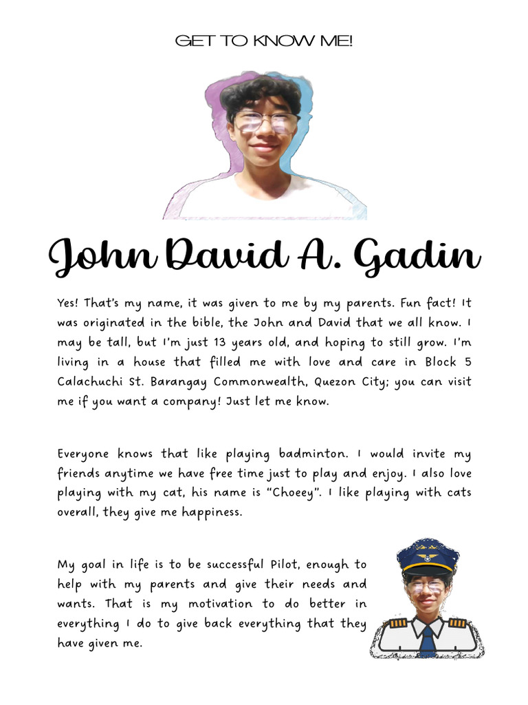 Get To Know Me | PDF