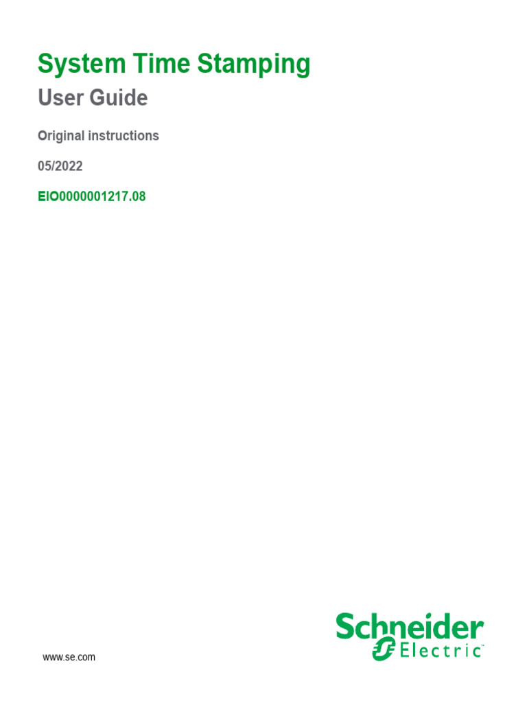 Time Stamp Schneider | PDF | Programmable Logic Controller | Scada