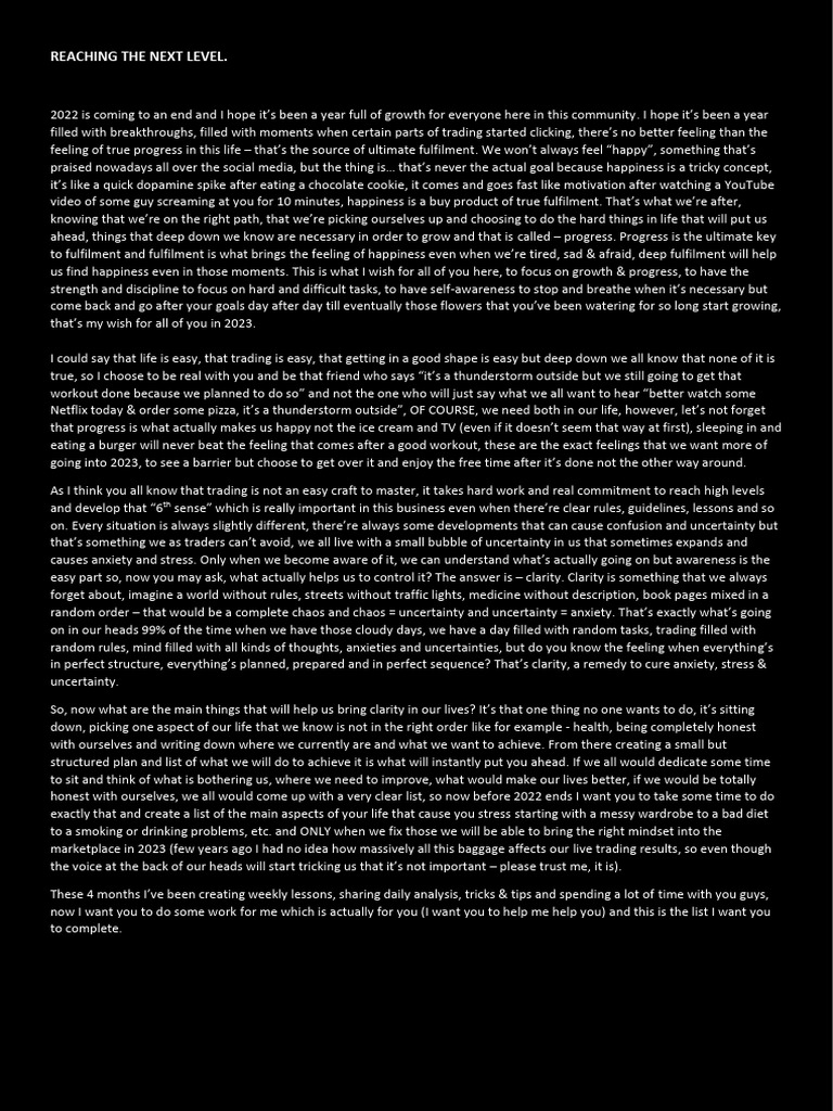 Reaching the Next Level | PDF | Feeling | Meditation