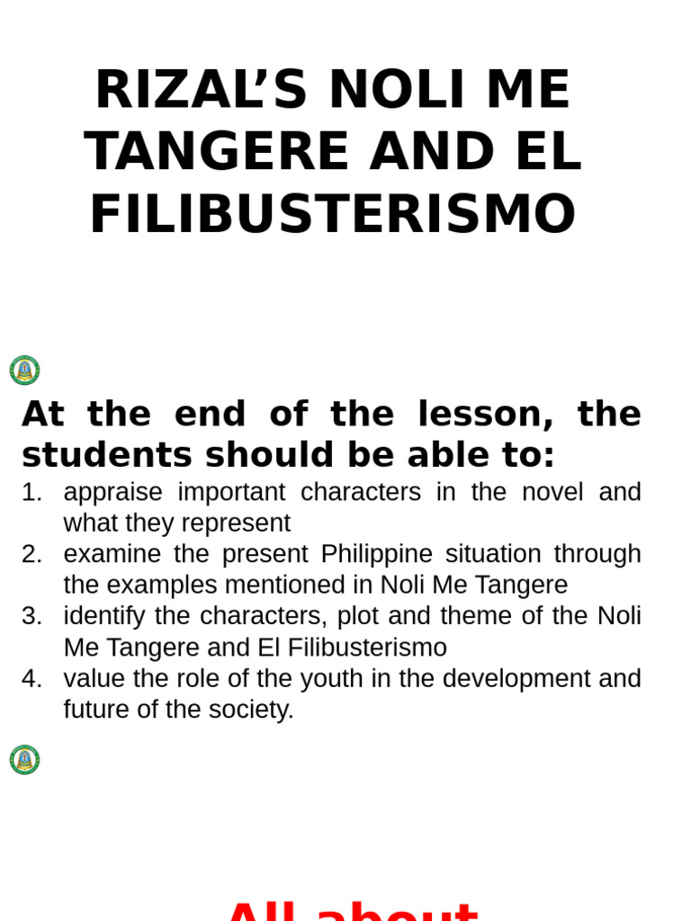 1.-RIZAL-Noli-and-El-Fili (20241101083009) | PDF | Spanish Language Novels | Spanish Language ...