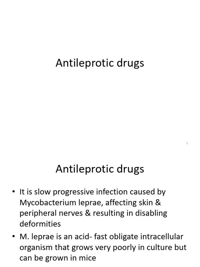 Anti Leprosy | PDF | Leprosy | Diseases And Disorders