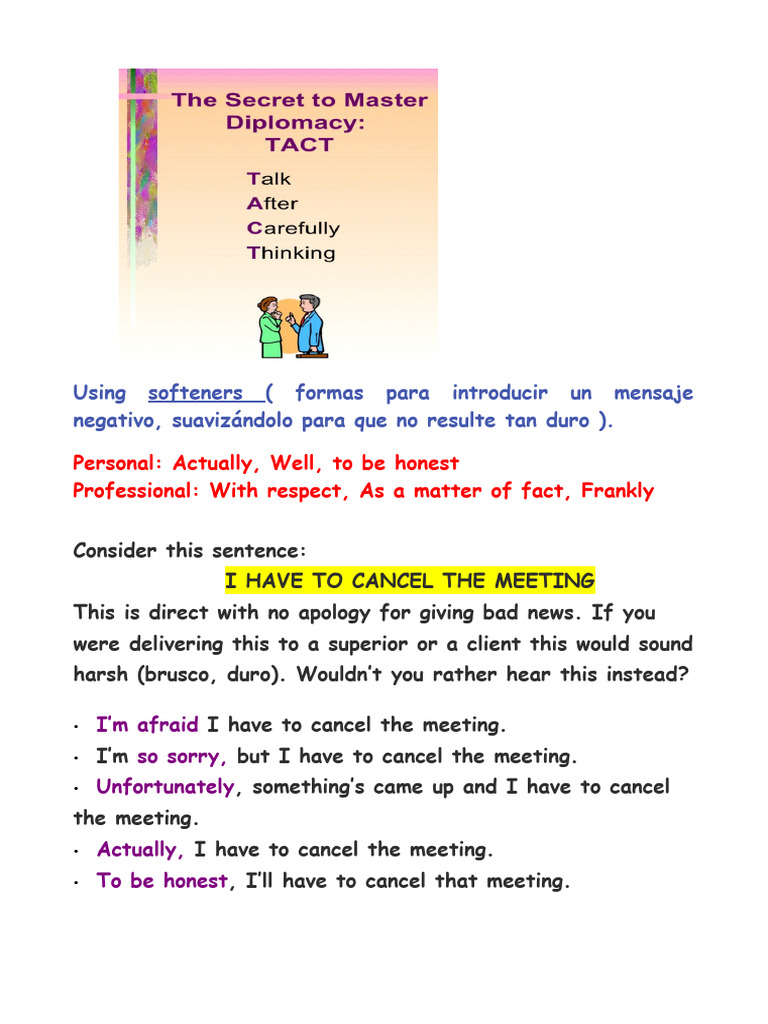 TACT and DIPLOMACY | PDF