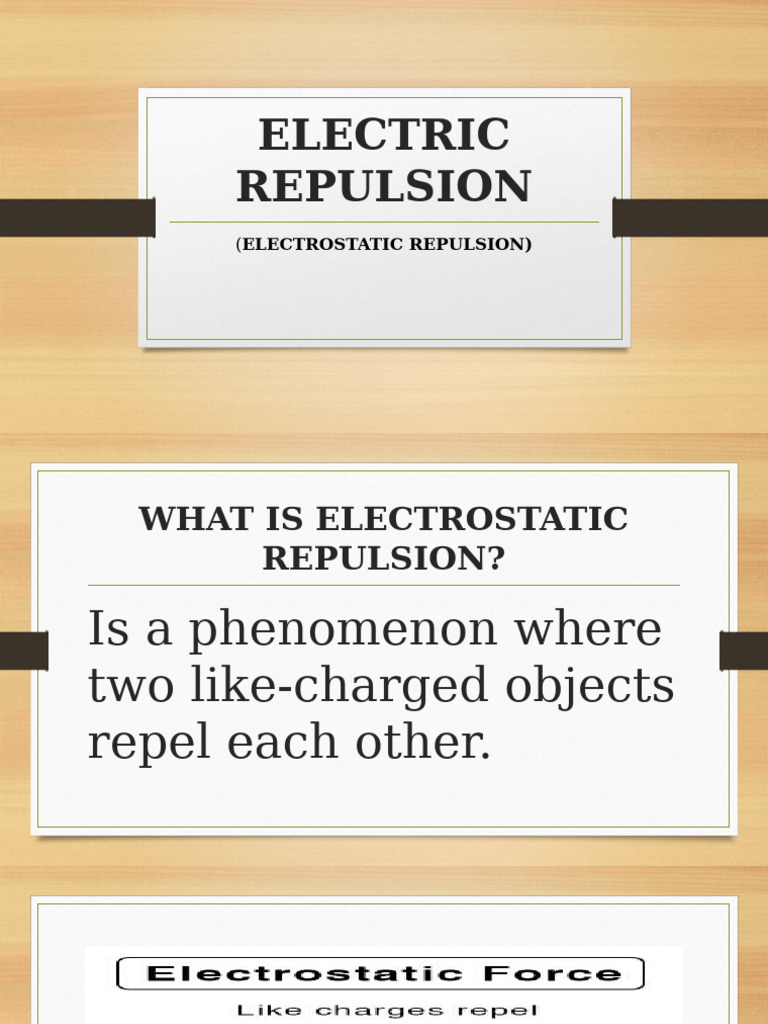 Electric-Repulsion | PDF