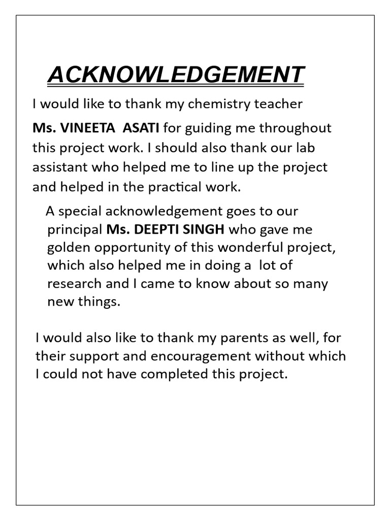 Acknowledgement | PDF