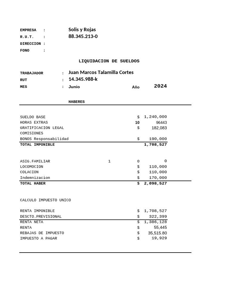 Liquidacion - de - Sueldo - 9 de OCTUBRE LIDY Y ALISHA 3ro Conta | PDF | Pensión