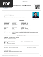 VBU Exam Form 2024 Submission | PDF