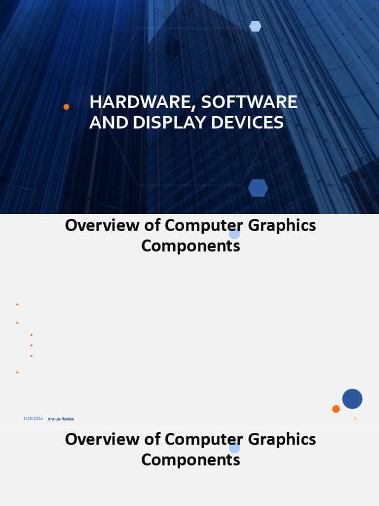 Lecture 2-Hardware, Software and Display Devices | PDF | Graphics Processing Unit | Computer ...