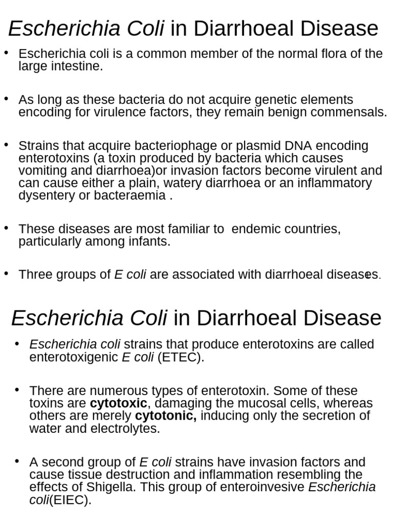 Enterobactericae Escherichia Coli | PDF | Escherichia Coli | Salmonella