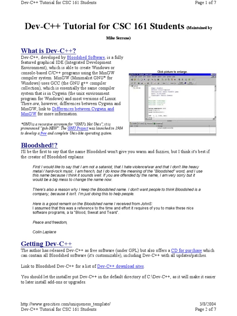 Dev Ctutorial1 Command Line Interface Library Computing