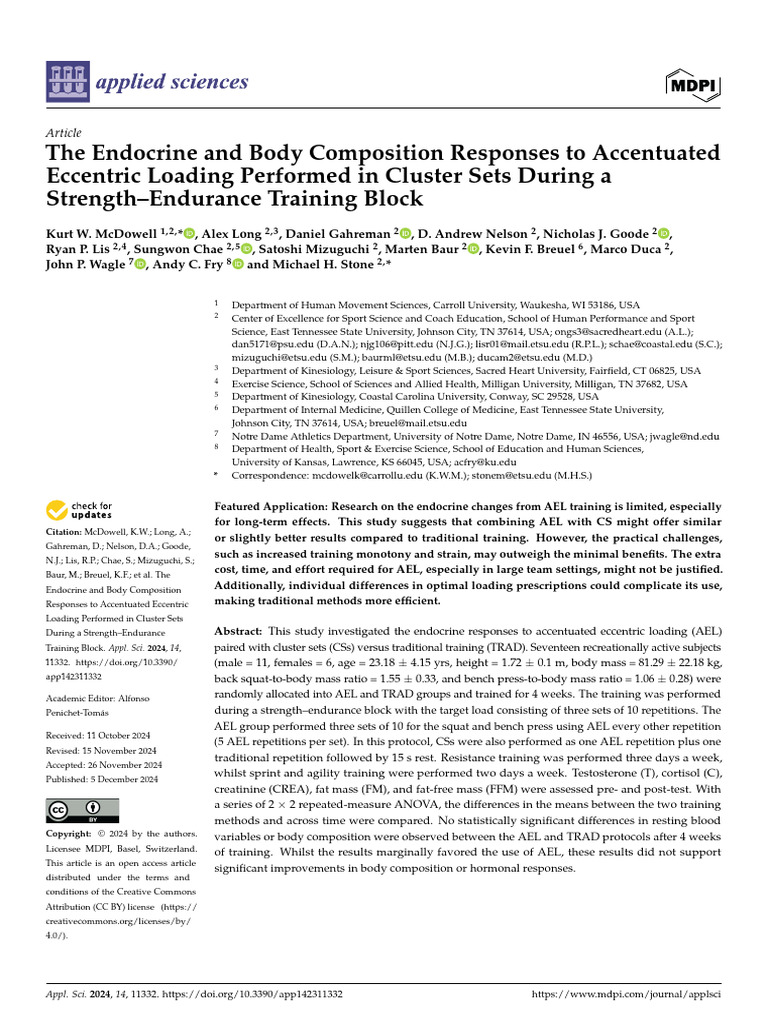 applsci-14-11332 | PDF | Strength Training applsci-14-11332 | PDF | Strength Training