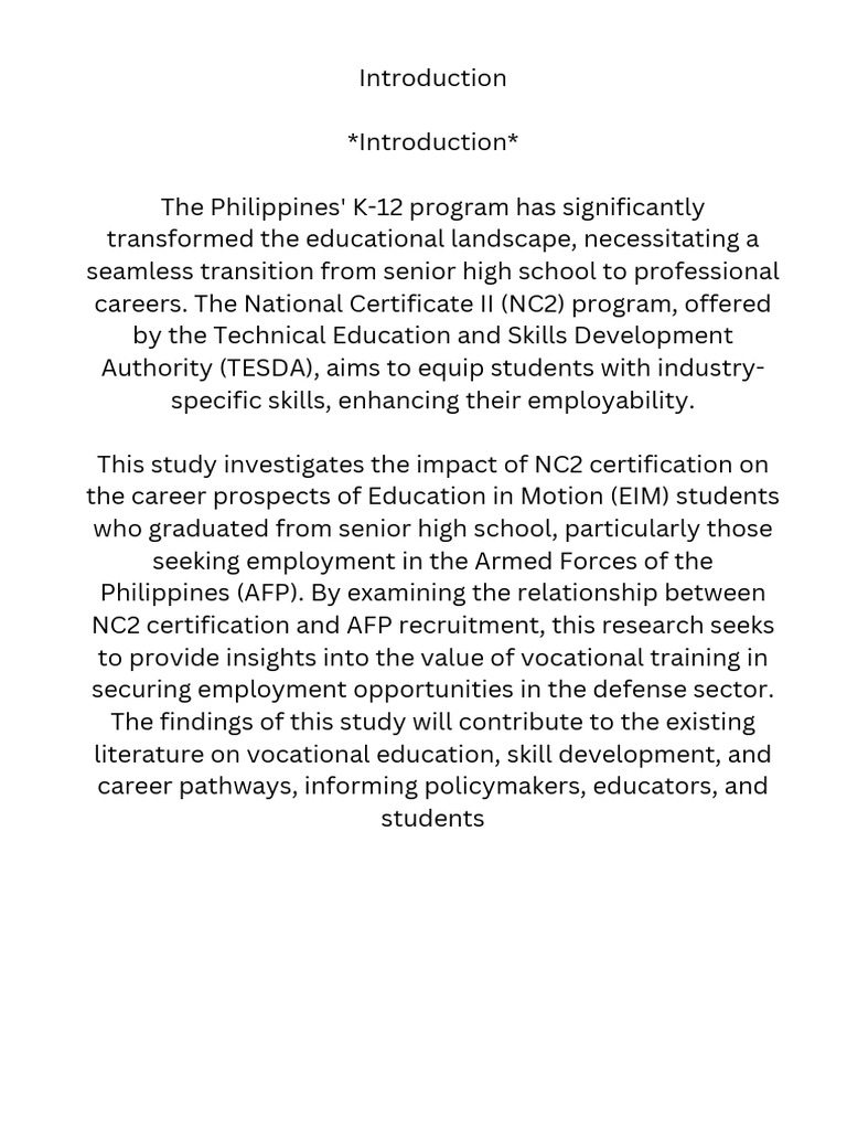 NC2 Certification & AFP Careers | PDF