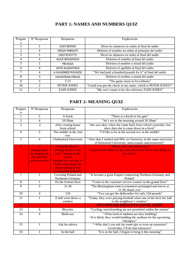 Aptis Listening Practice CHECK | PDF