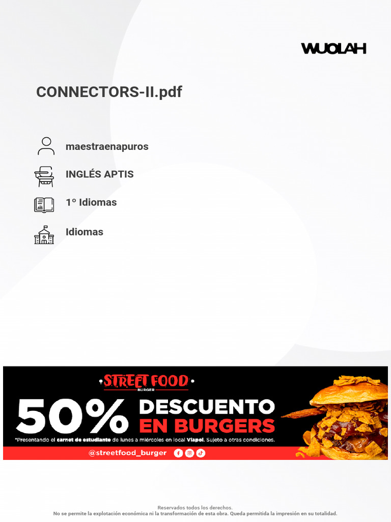 Conectores en inglés: guía práctica | PDF