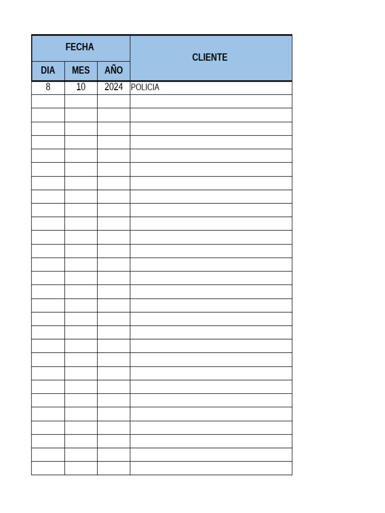 Formato Agenda | PDF
