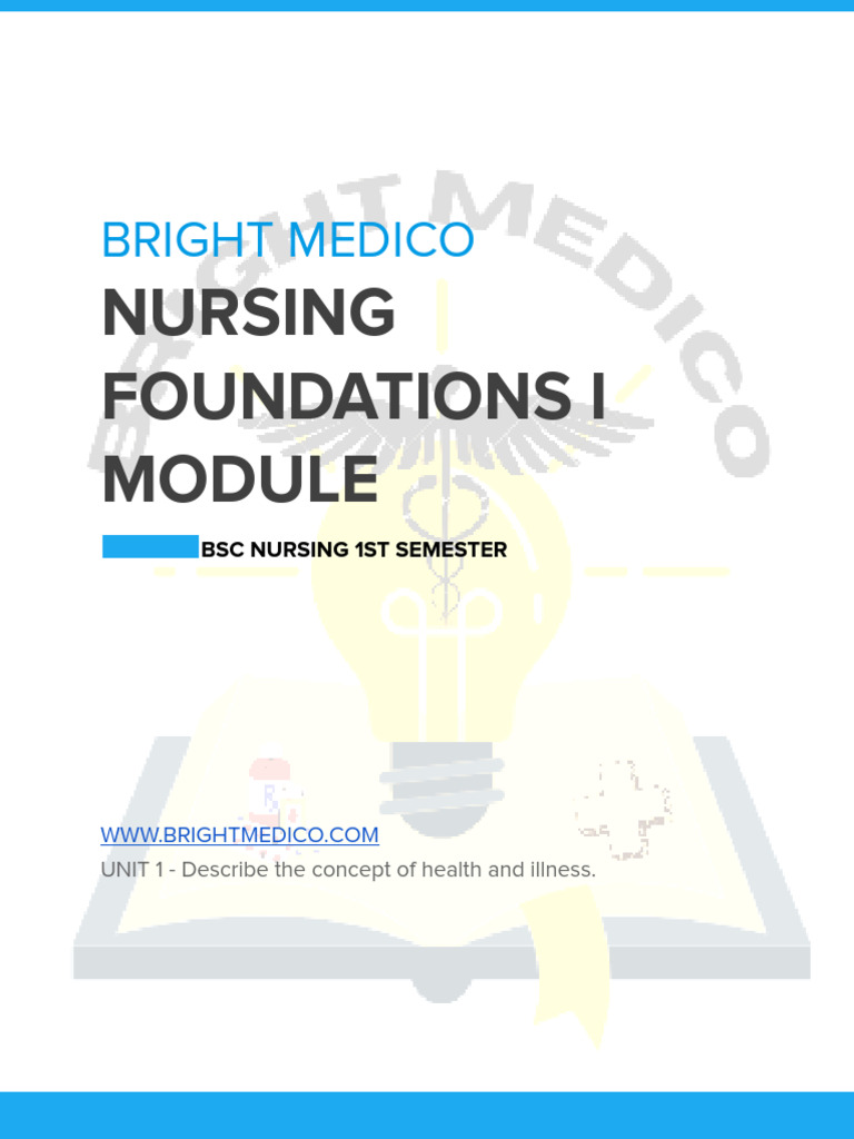 Nursing Foundations Unit 1 Overview | PDF | Preventive Healthcare ...