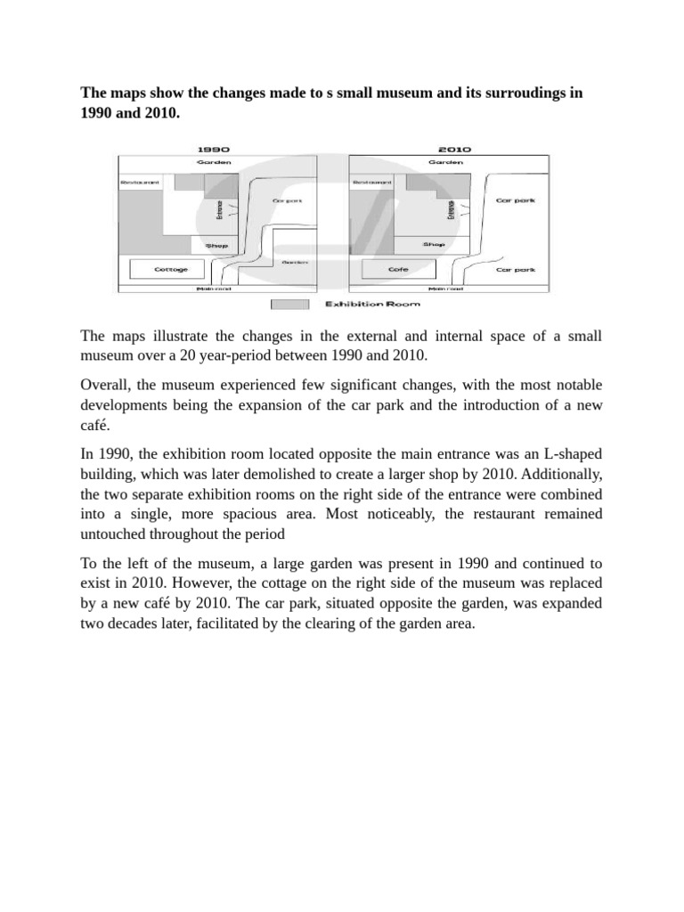 writing task 1 map- Ngọc Hân | PDF