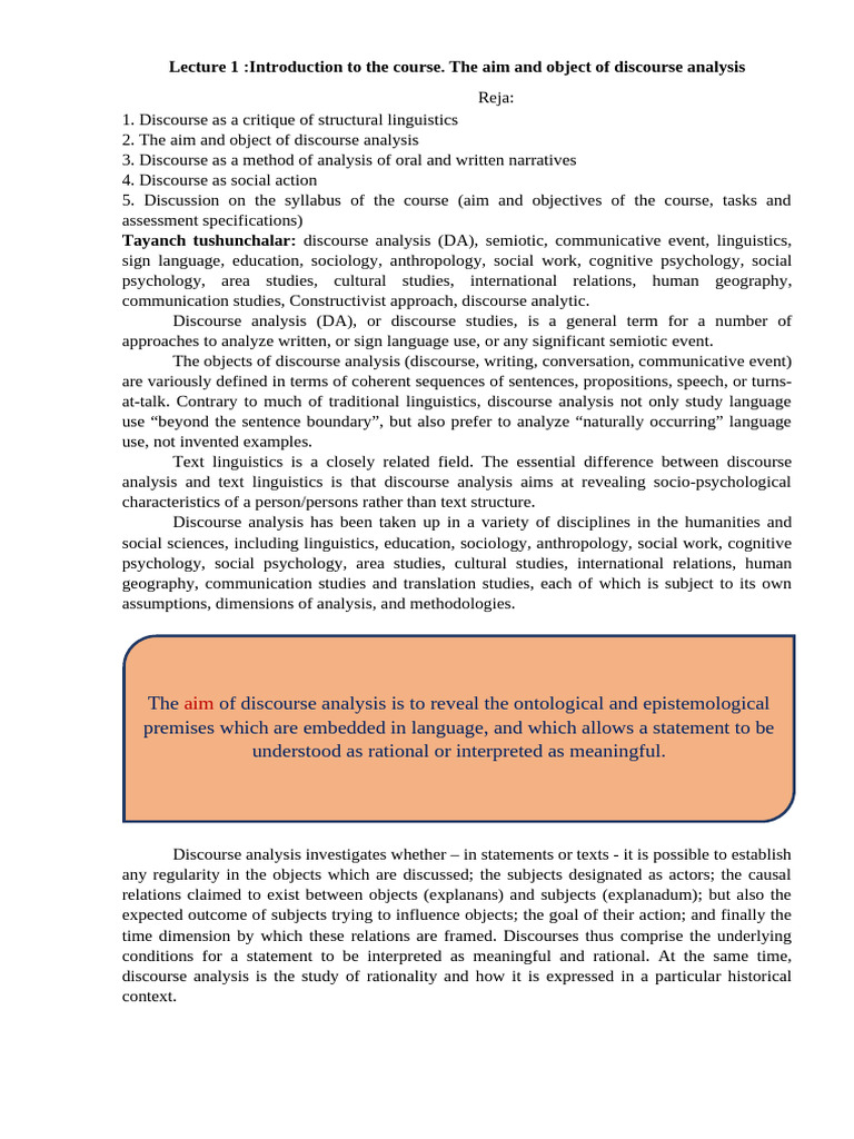 tasks for portfolio LPA | PDF | Discourse | Semiotics