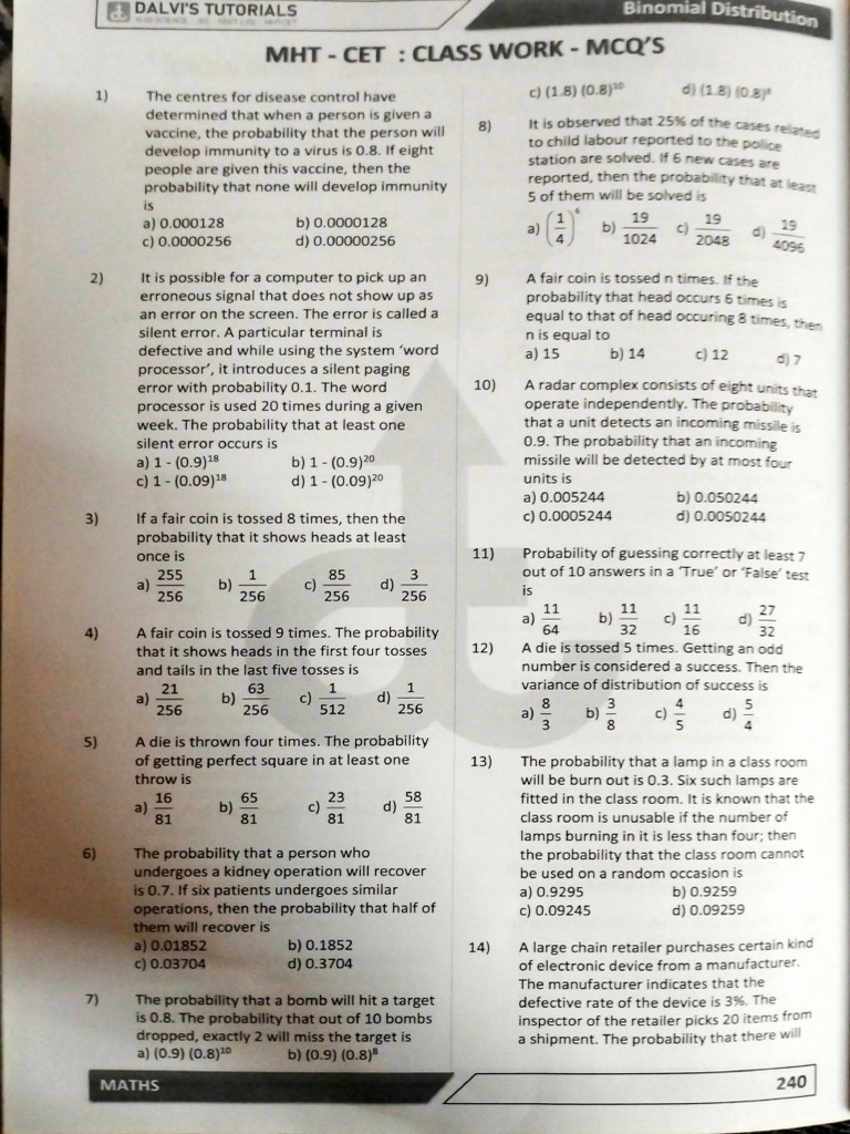 Binomial Distribution | PDF