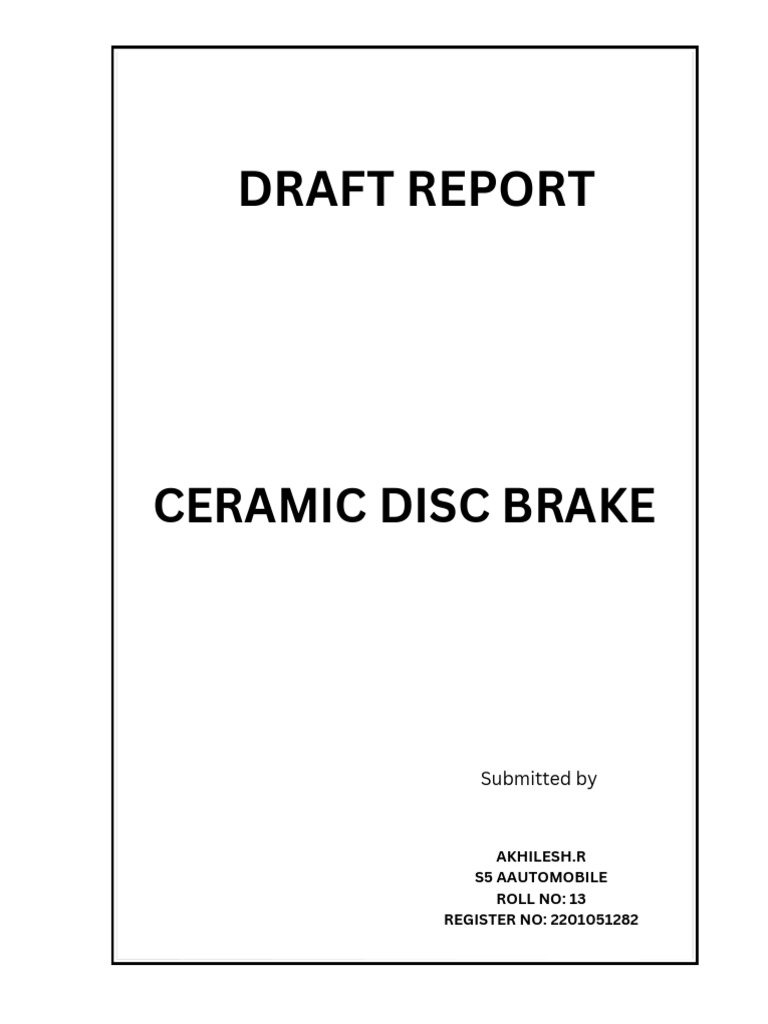 Advantages of Ceramic Disc Brakes | PDF | Brake | Composite Material