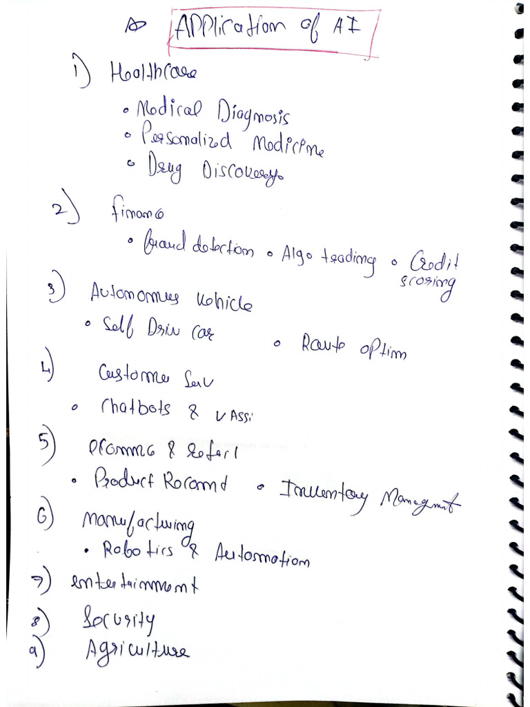 Application of Artificial Intelligence | PDF