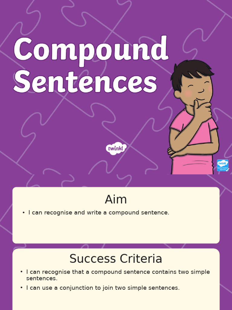 Compound Sentences for Kids | PDF | Sentence (Linguistics) | Syntax