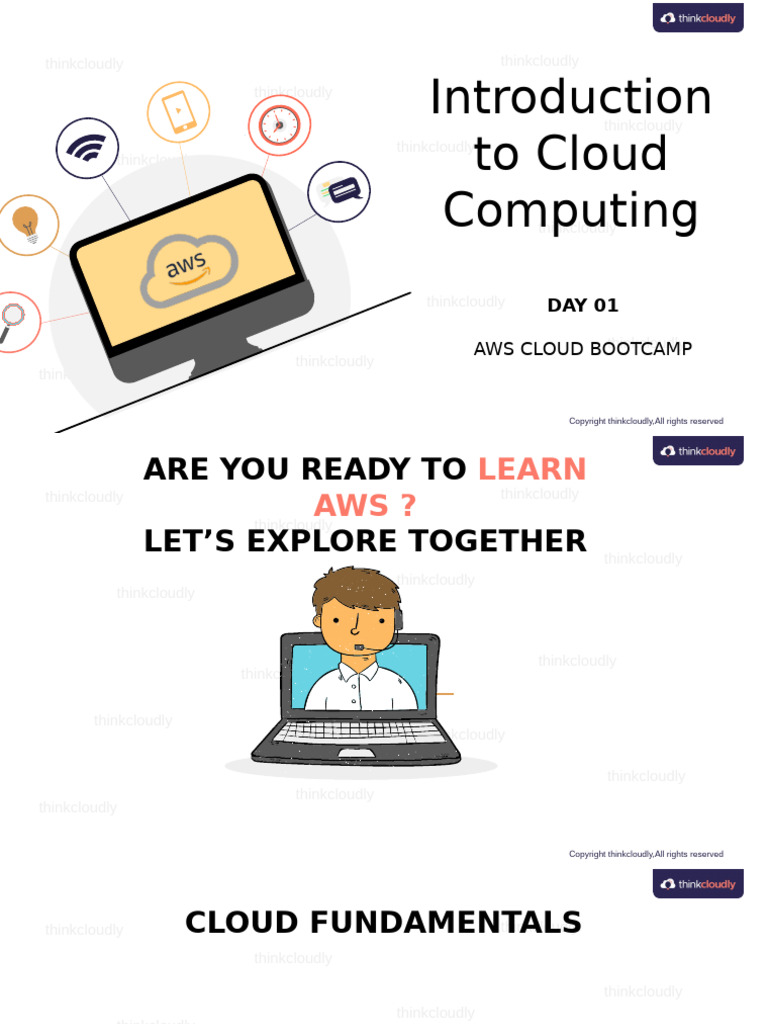 Day 01 PPT Aws Cloud Bootcamp | PDF | Cloud Computing | Amazon Web Services
