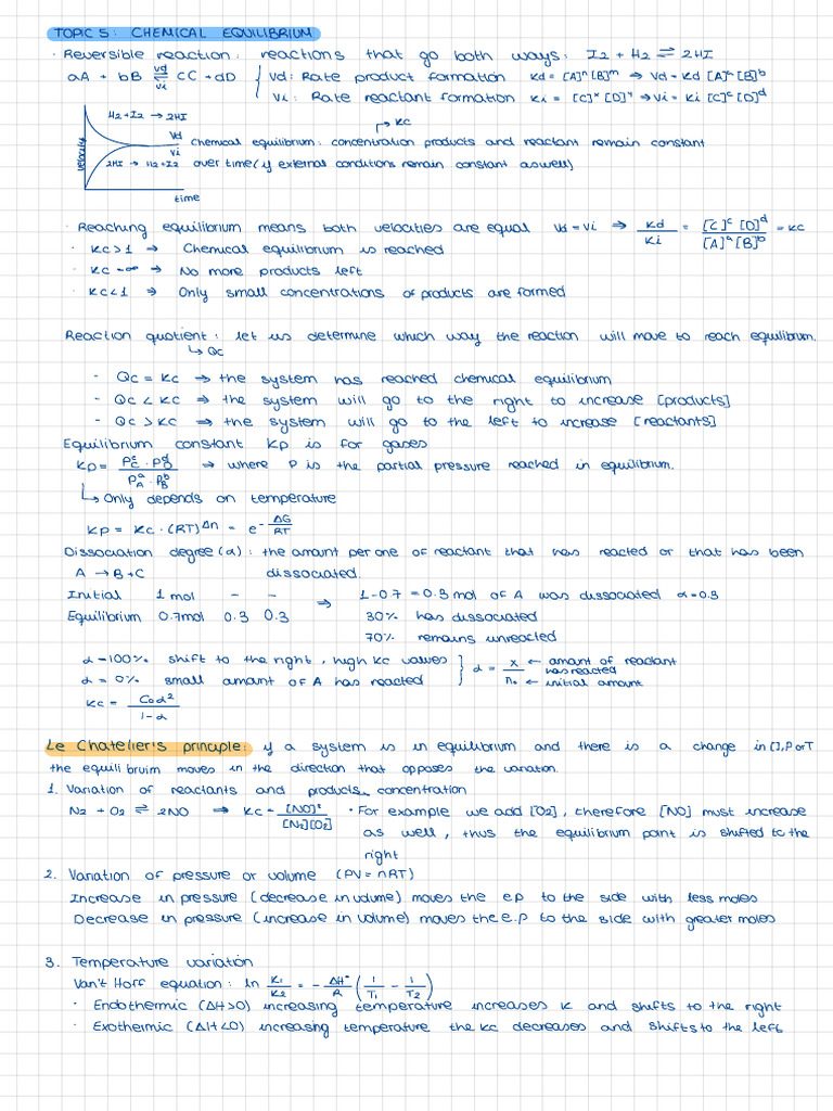 Chapter 5 Chemical Equilibrium | PDF | Chemical Equilibrium | Physical ...
