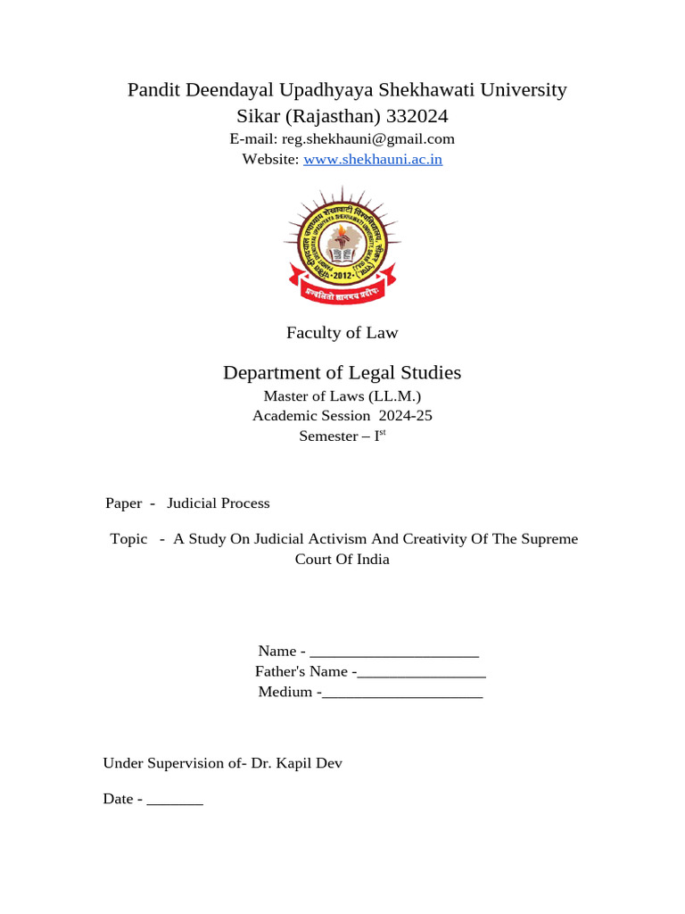 Judicial Process | PDF