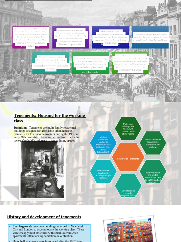 Need For Spatial Responses Post-Industrial Revolution | PDF | Tenement ...
