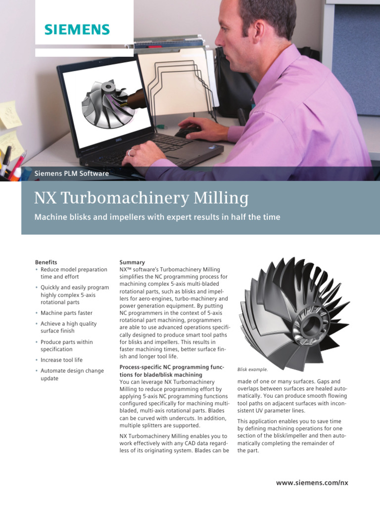 Siemens PLM NX Turbomachinery Milling Fs Y4 | PDF | Product Lifecycle ...