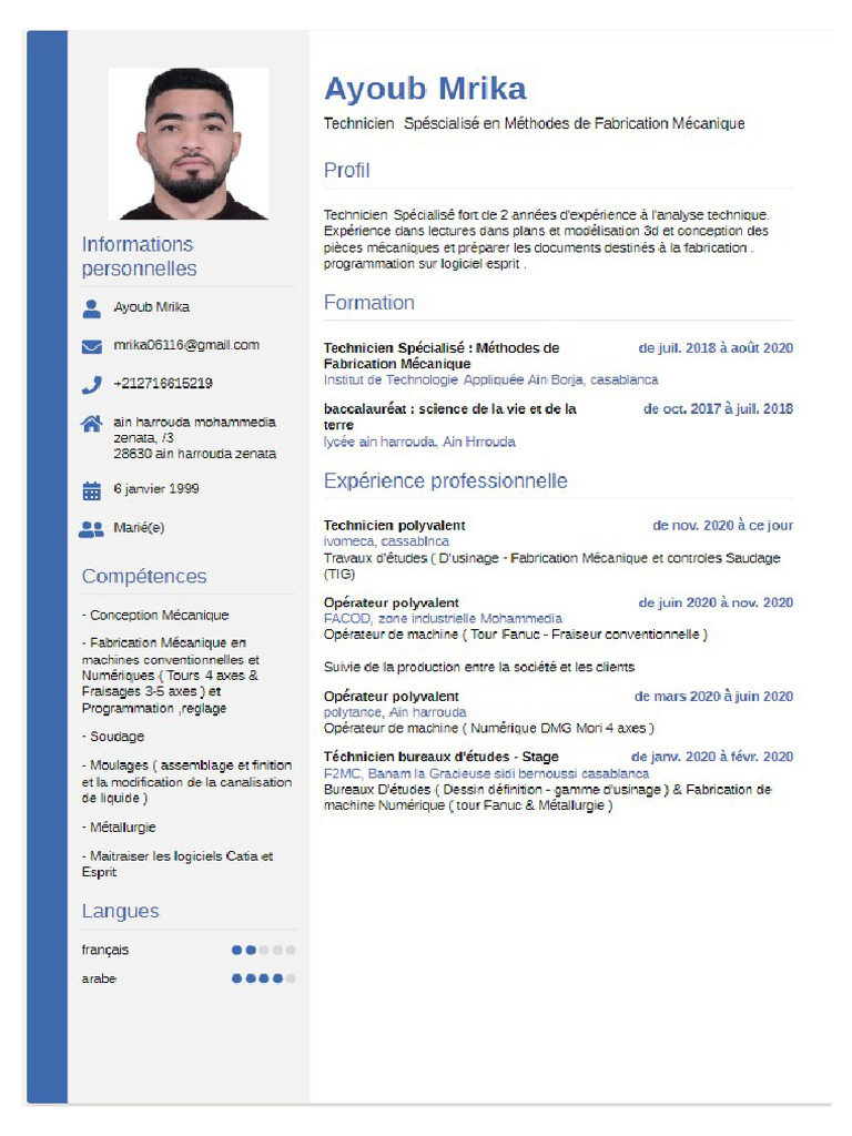 CV Ayoub-1 | PDF