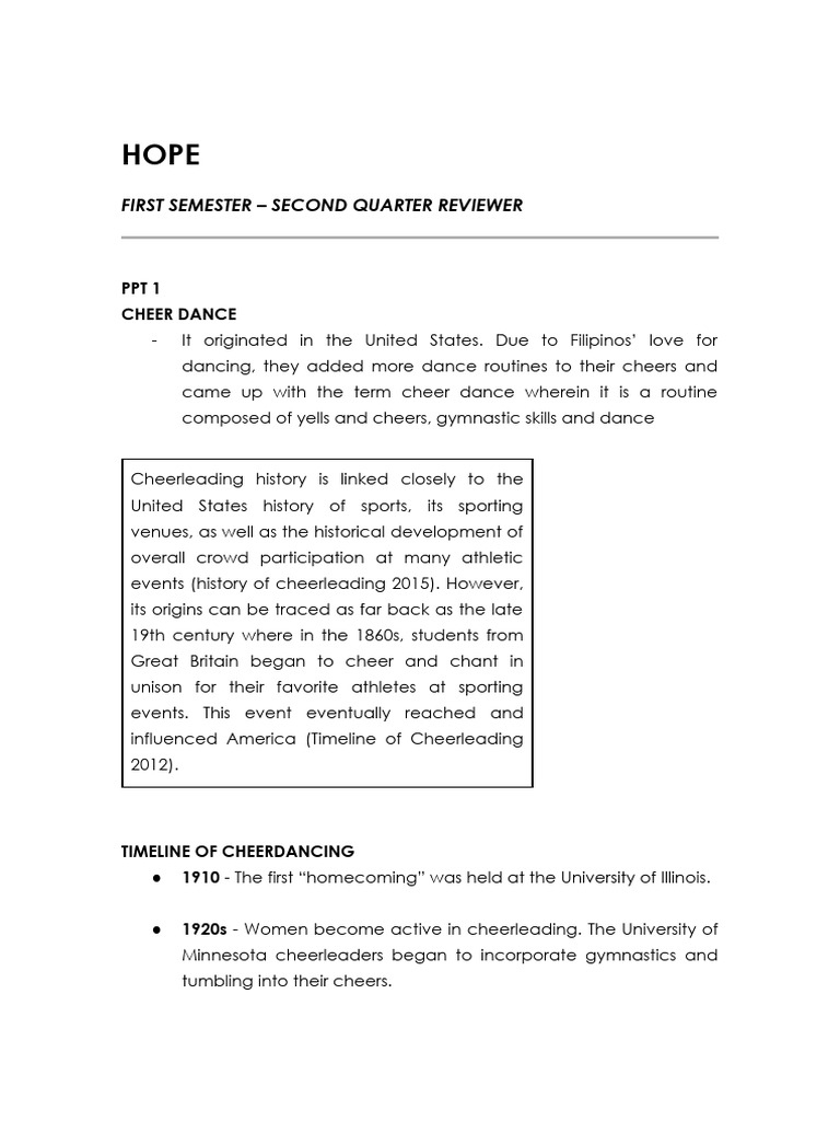 HOPE-2 (1) | PDF | Cheerleading | Ballroom Dance