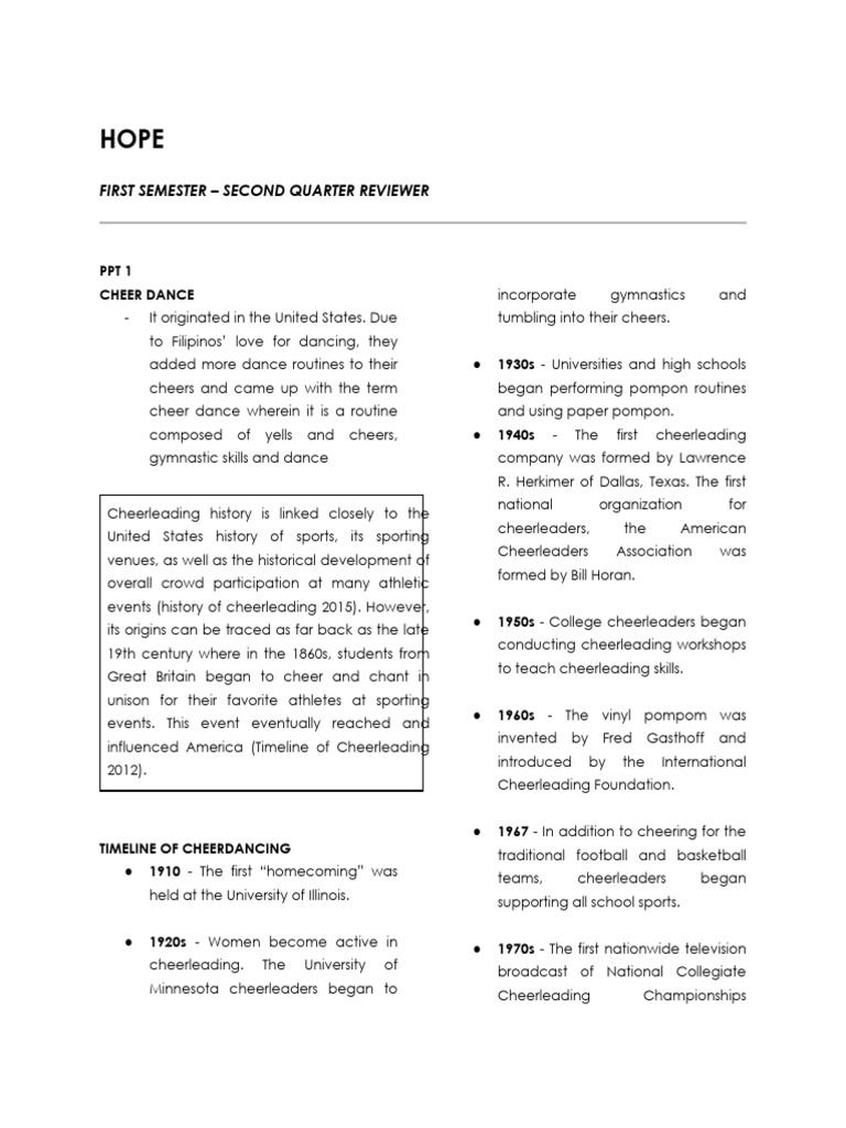 HOPE-2 | PDF | Cheerleading | Ballroom Dance