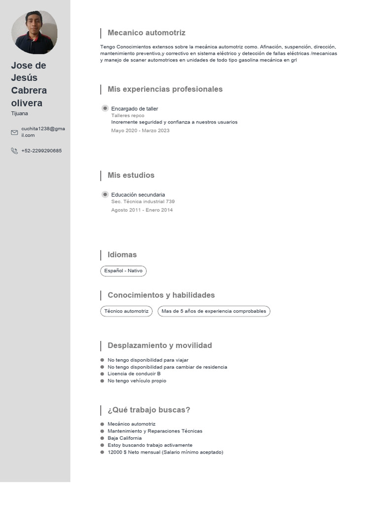 Jose de Jesú S Cabrera Olivera | PDF