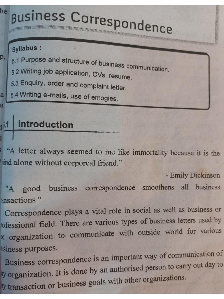 Unit 4 Business Correspondence | PDF