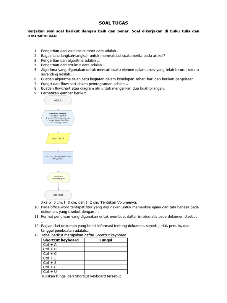 Soal Tugas Pemrograman & Office | PDF