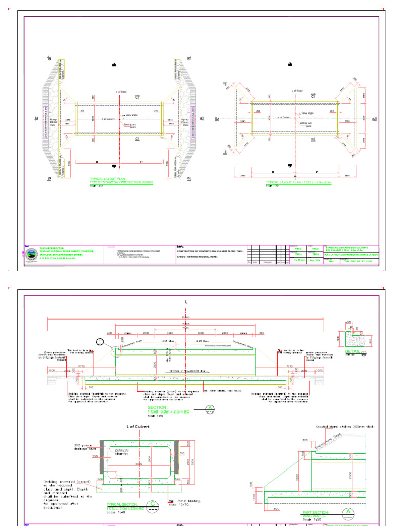 BOX 1 Cell 5mX2.5m | PDF | Civil Engineering