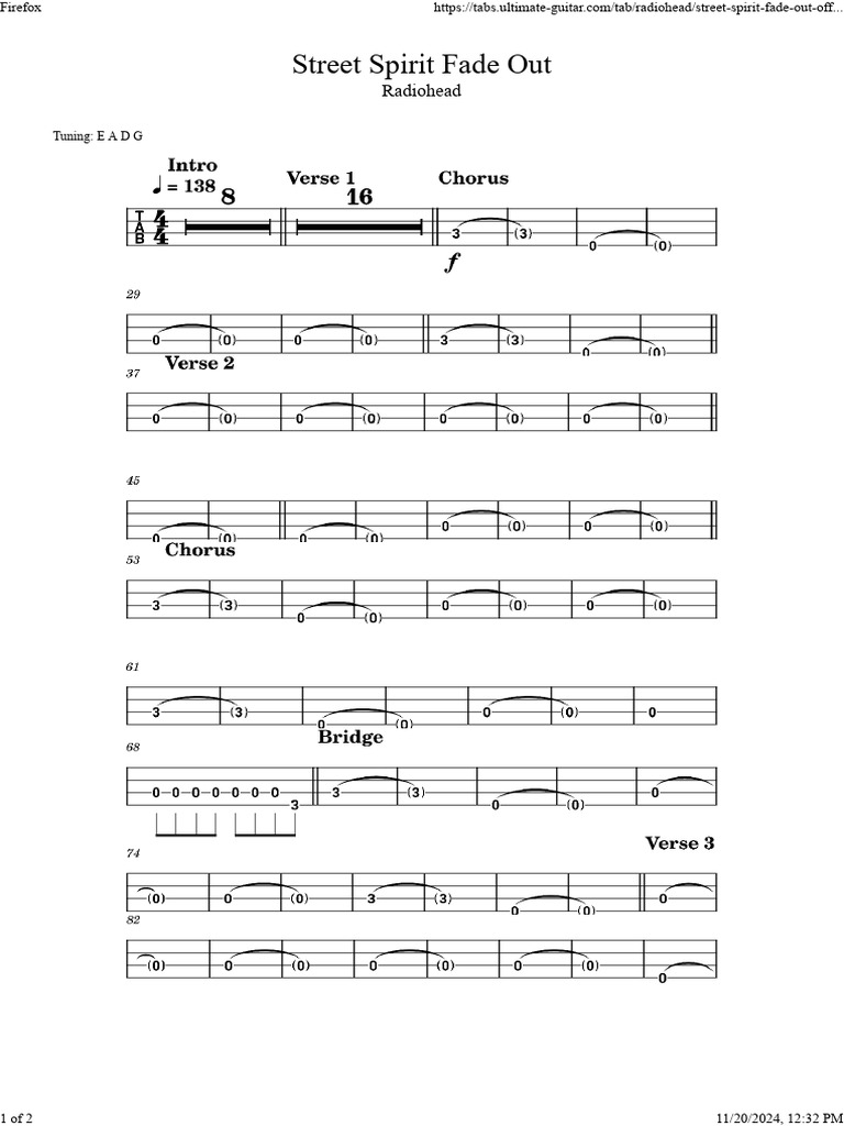 Street spirit fade out | PDF