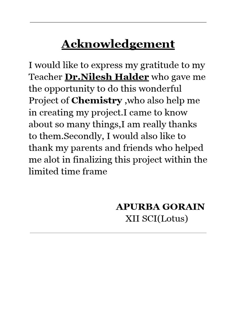 Physics Acknowledgement | PDF