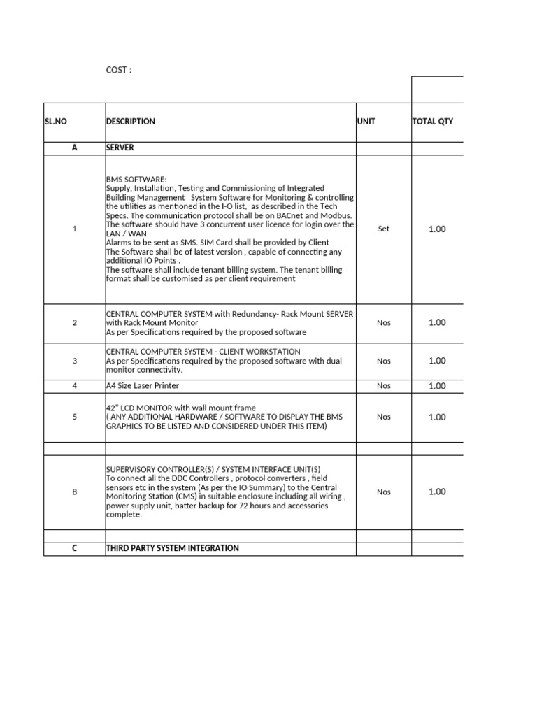 Rate Comparison - Mmtc Ganesh Bms Work 26.11.2024 (1) | PDF | Computer ...