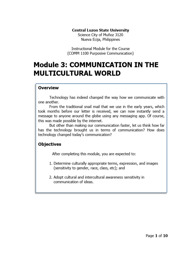 COMM1100 Module 3 Topic 2 | PDF | Dialect | Sociolinguistics