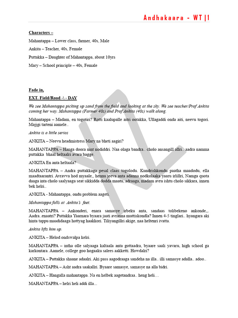 Andhakaara | PDF