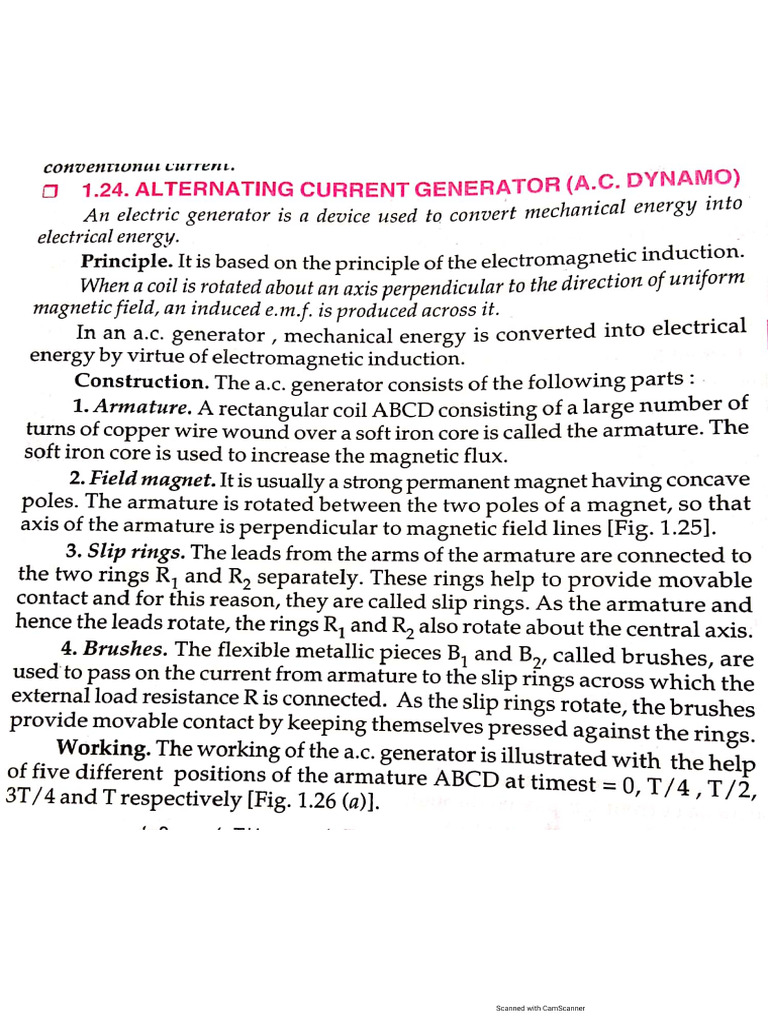 A.C. Generator | PDF