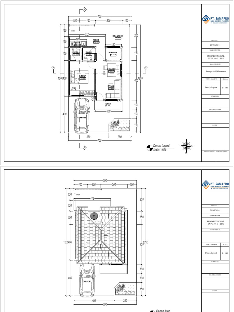 Gambar Kerja PPS T3 Kav I-1 - 22mei | PDF